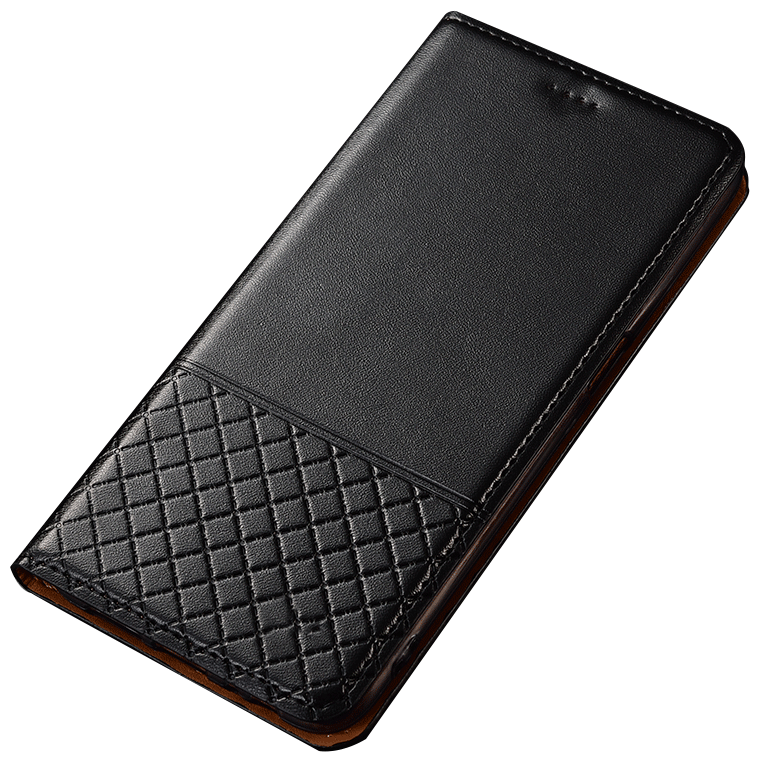 Чехол MyPads "Premium", для Samsung A32, натуральная кожа, стеганый, черный