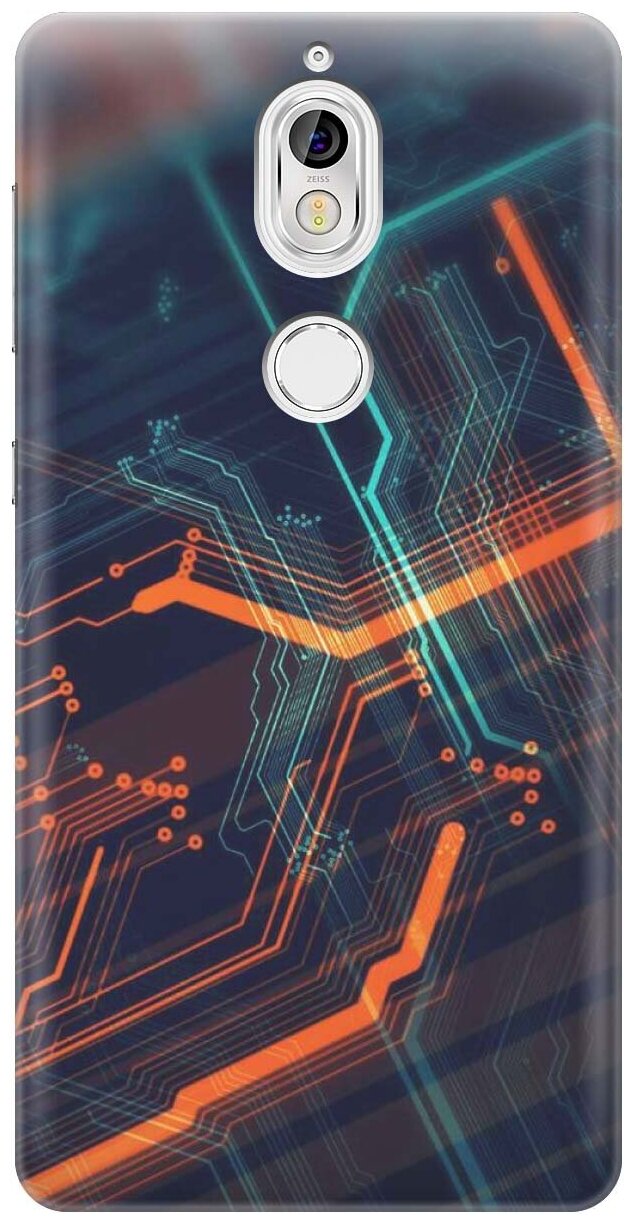 Силиконовый чехол Микросхема на Nokia 7 / Нокиа 7