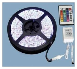 Светодиодная лента General 12V 7.2W/m 30led/m IP20 RGB 5м GLS-5050-30-7.2-12-IP20-RGB, 5036