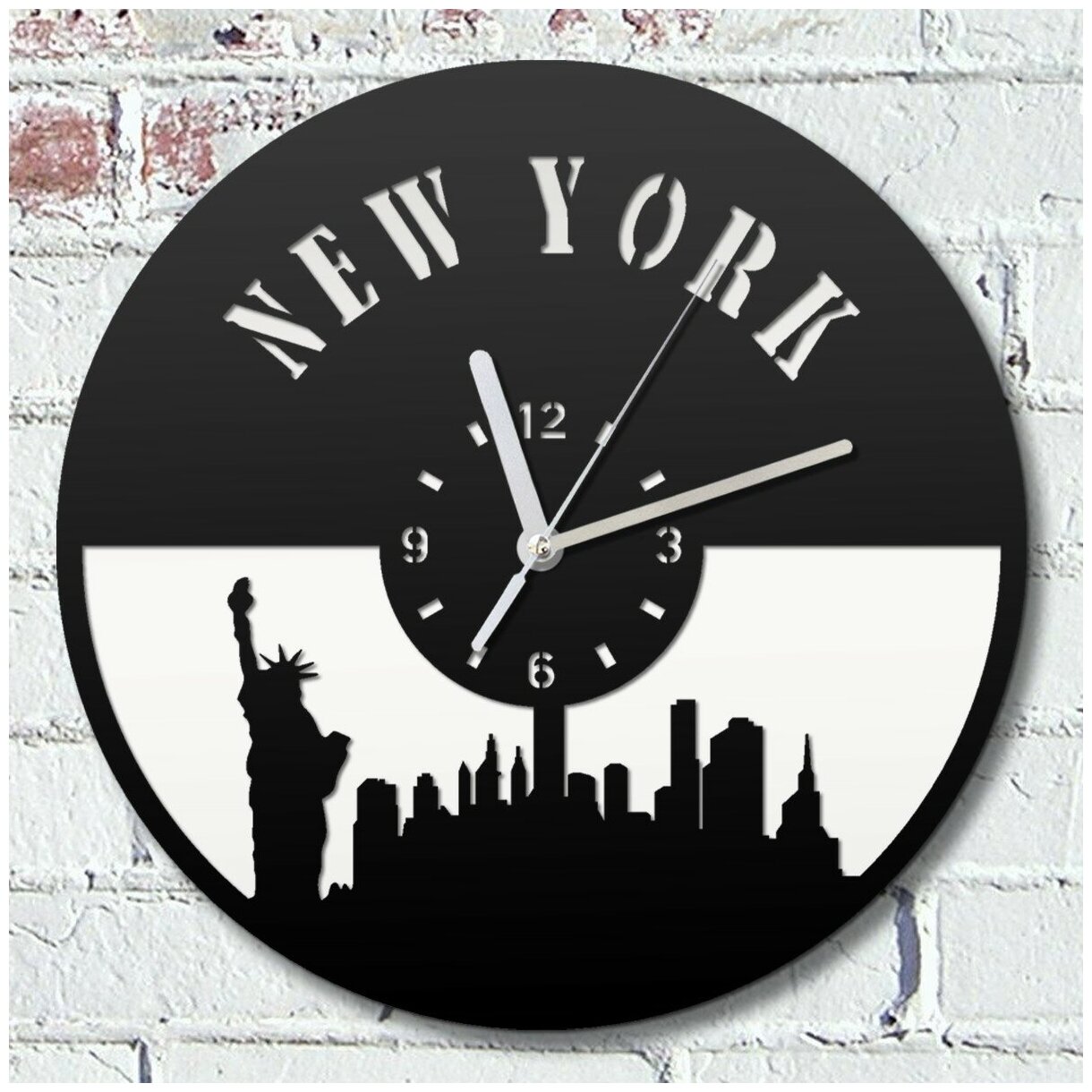 Настенные часы города нью йорк америка - 822