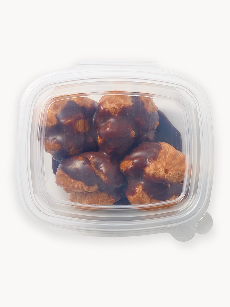 Профитроли "Из Лавки", с заварным кремом, с какао, без добавок, 378 ккал