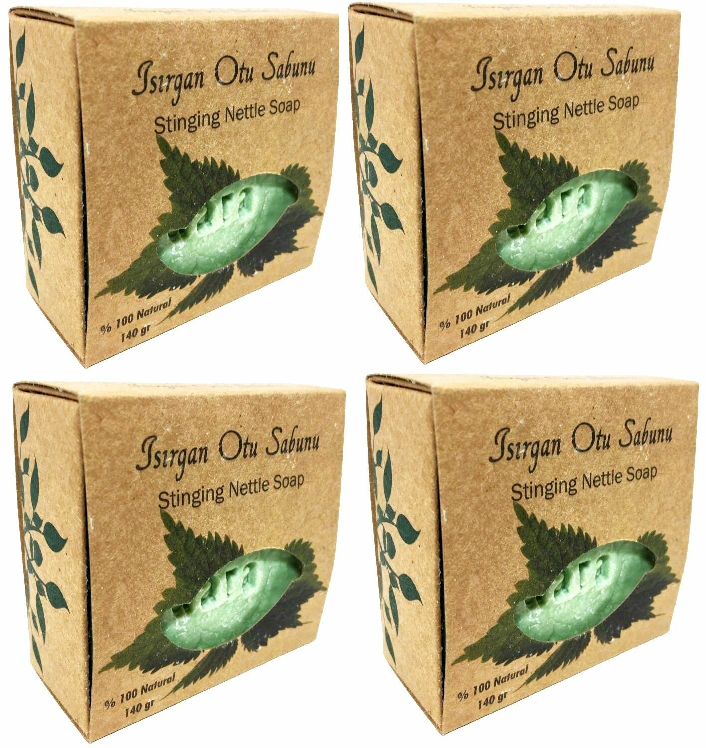 Dara Sabun, Натуральное Турецкое мыло, крапива 4 шт, против выпадения волос, перхоти, псориаза ,140 гр, Дара сабун