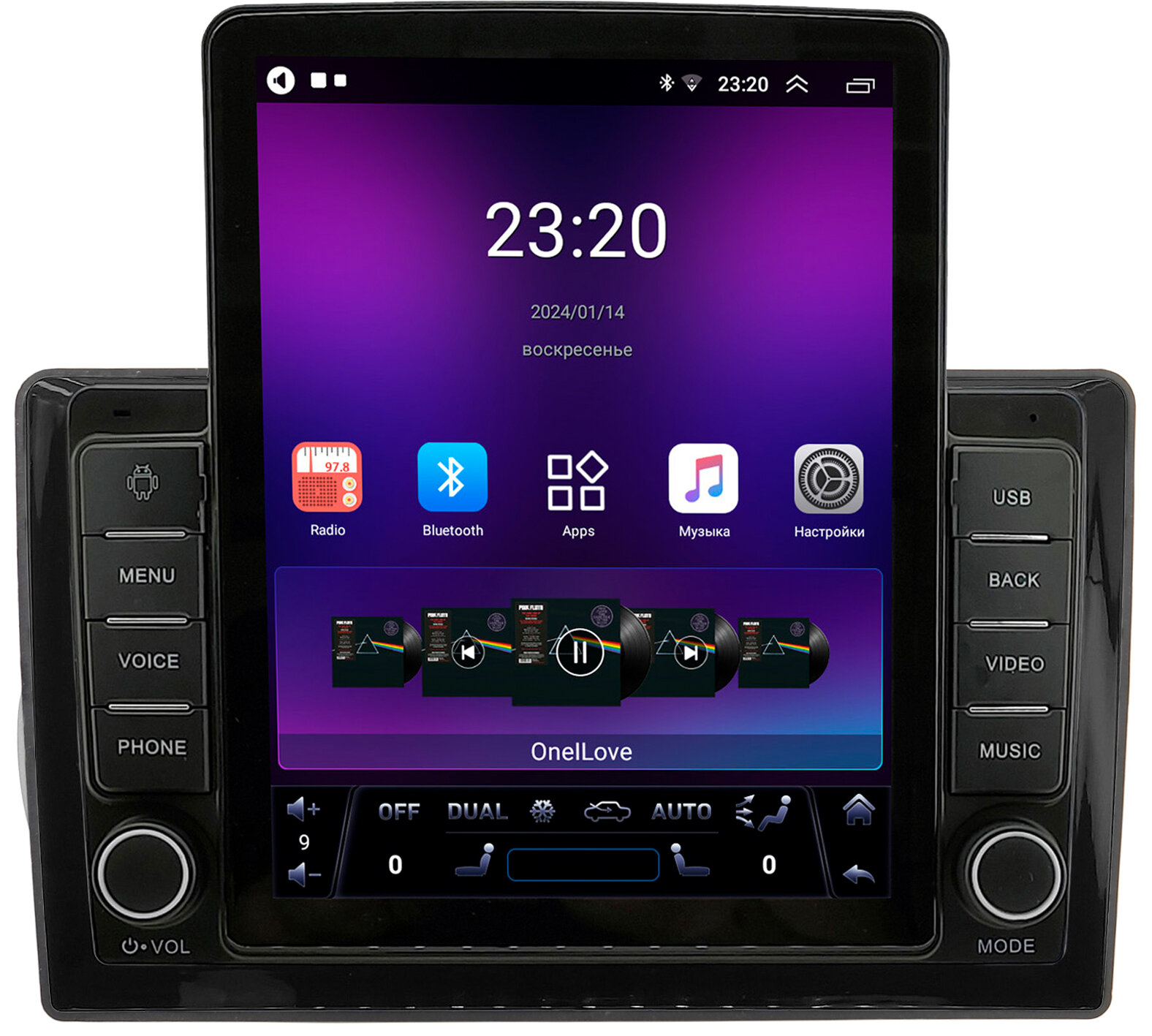 Штатная магнитола Citroen Nemo 2007-2017 Canbox GTR095-10-1165 на Android 10 (QLed, 4/64, DSP, CarPlay)