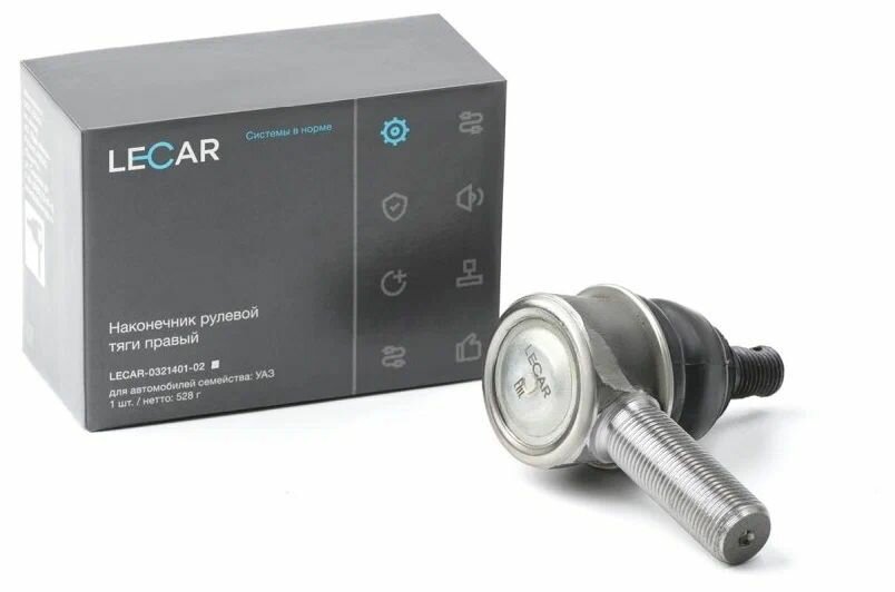 Рулевой наконечник УАЗ все мод левый LECAR