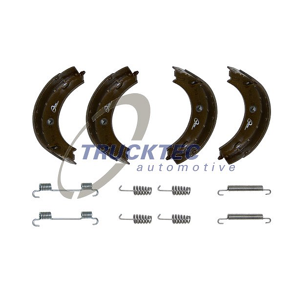 TRUCKTEC 02.35.052 колодки тормозные барабанные ручника 170x40\ omn mb sprinter