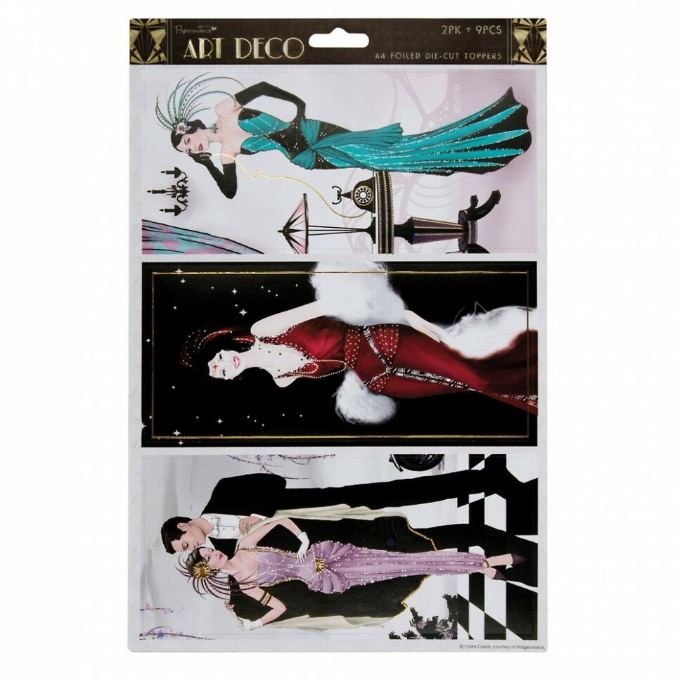 #PMA157171 Набор высеченных элементов "Балтимор" Art Deco 21 x 29.7 см Docrafts 2 шт