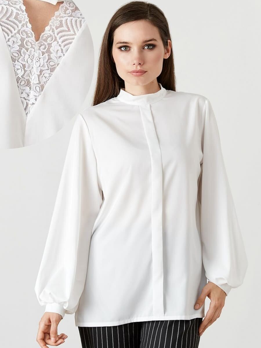 Блуза вечерняя с кружевной вставкой на спине, Латвия