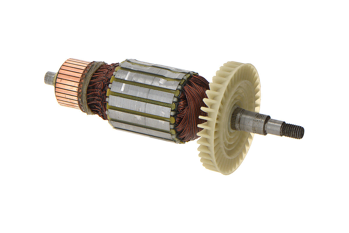 Ротор (Якорь) (L209xD54mm, резьба М10 (шаг 1.5 мм)) подходит для пилы торцовочной ЗУБР ЗПТ-305-1800-ЛР