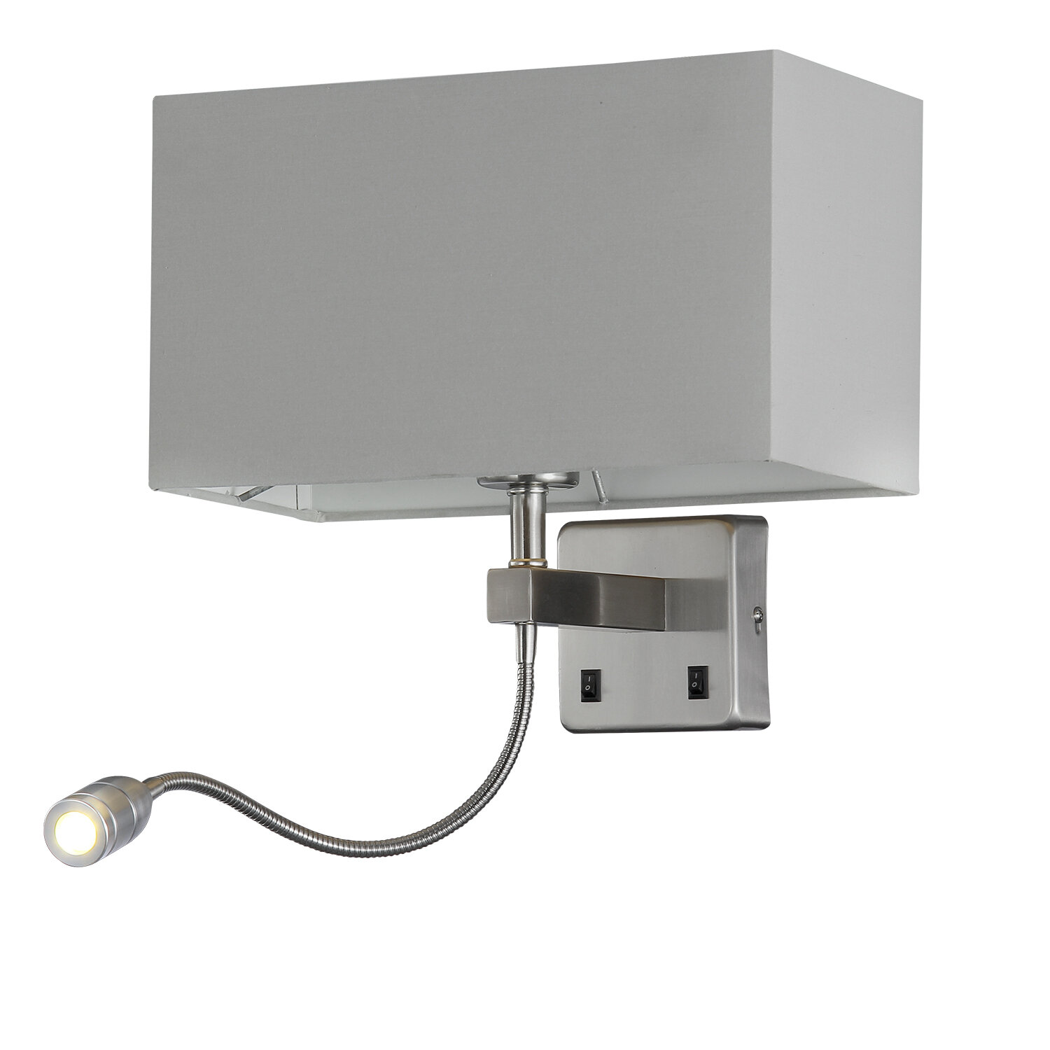 Настенное бра Crystal Lux Jewel JEWEL AP2 GR, LED, E27, кол-во ламп:1+1шт, Серый