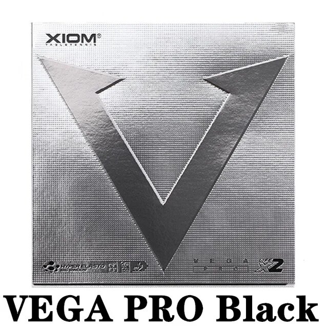 XIOM VEGA PRO резиновая петля для настольного тенниса Черный, 1pcs Black