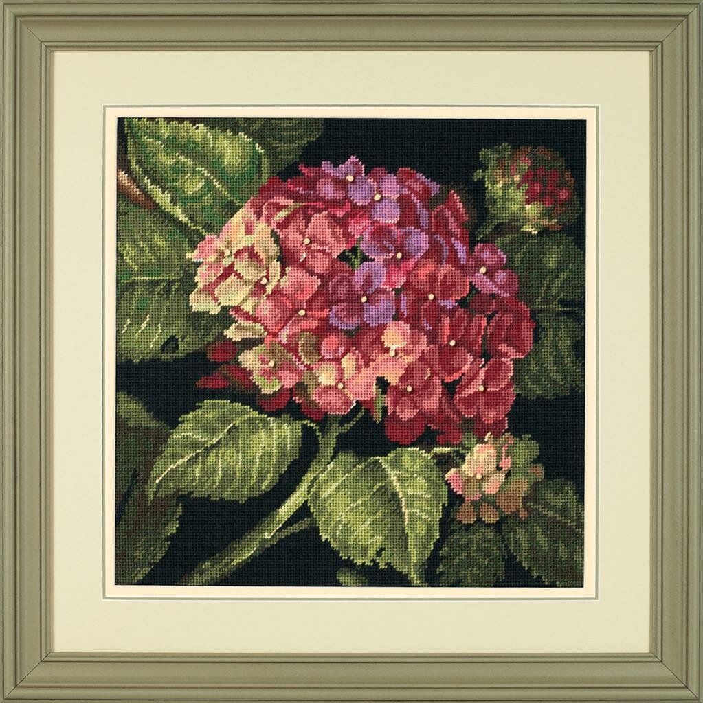20053 Набор для вышивания (гобелен) DIMENSIONS Hydrangea Bloom "Цветение гортензии"