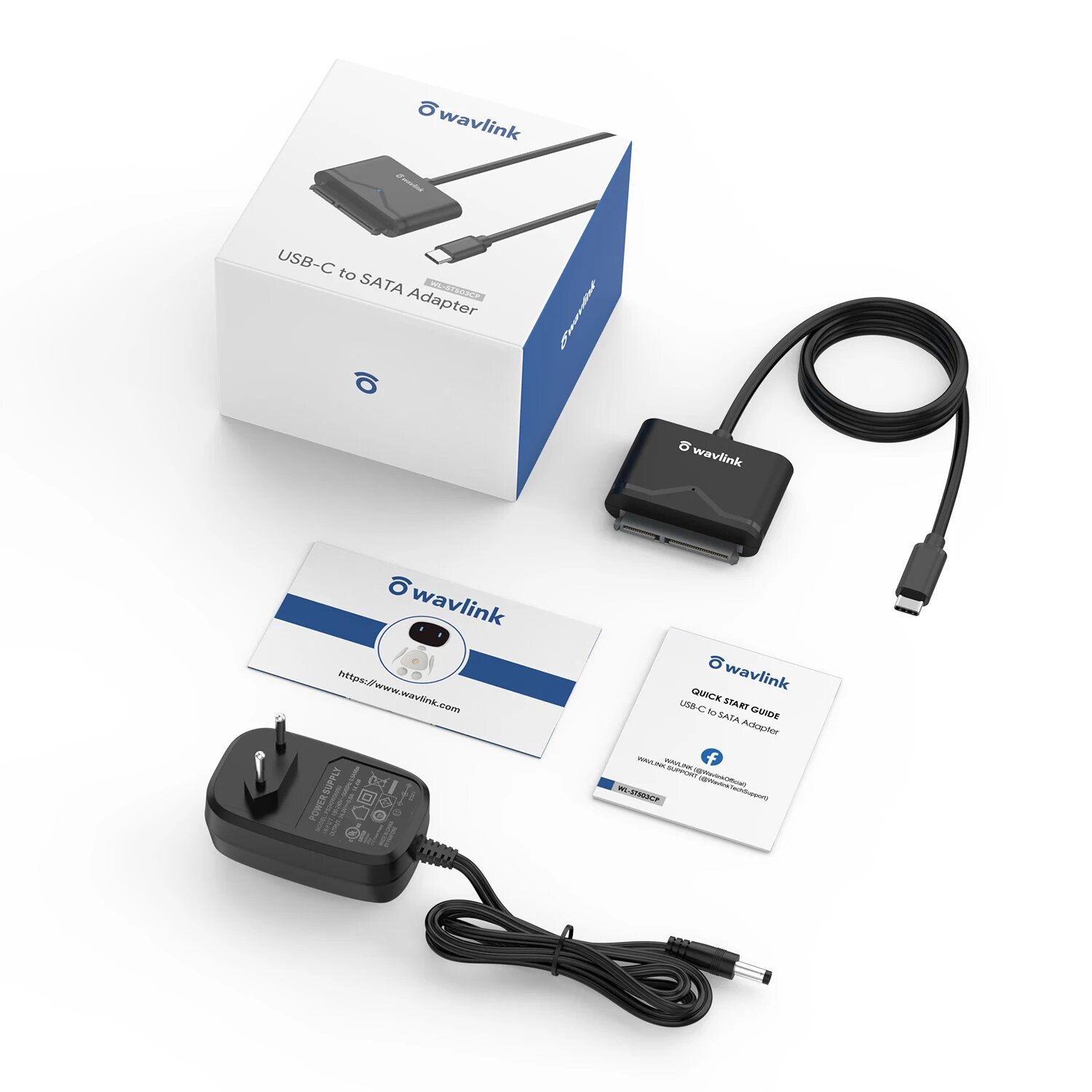 WAVLINK Адаптер USB C к SATA для жестких дисков ST503CP with adapter