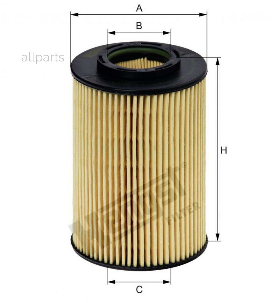HENGST FILTER E209HD225 Фильтр масл. KIA SPORTAGE/ HYUNDAI SANTA FE 2,0 CRDI 2006=>