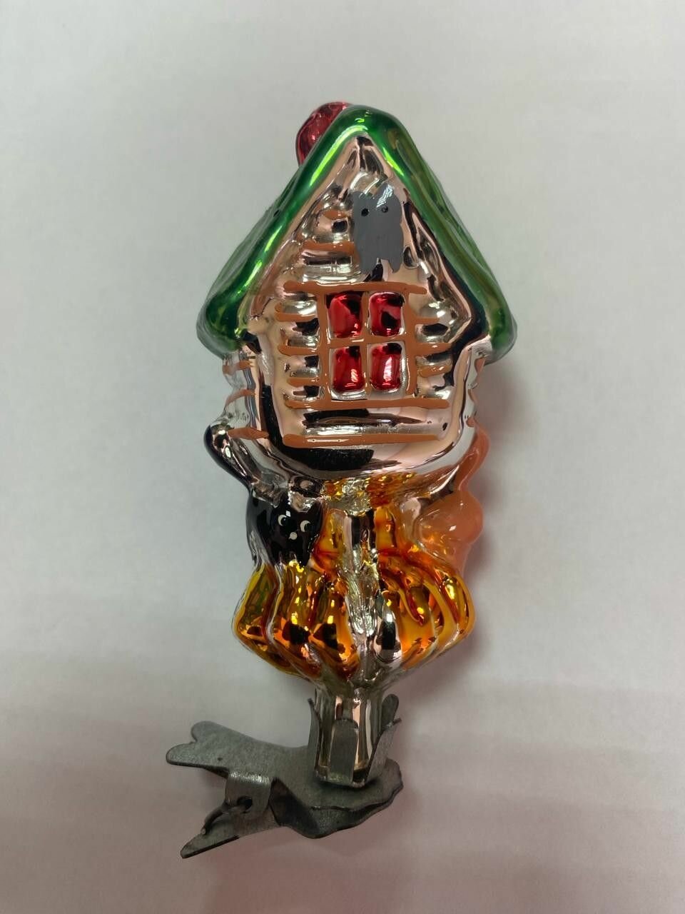 Игрушка на елку Избушка Бабы-Яги 8см копия 1960