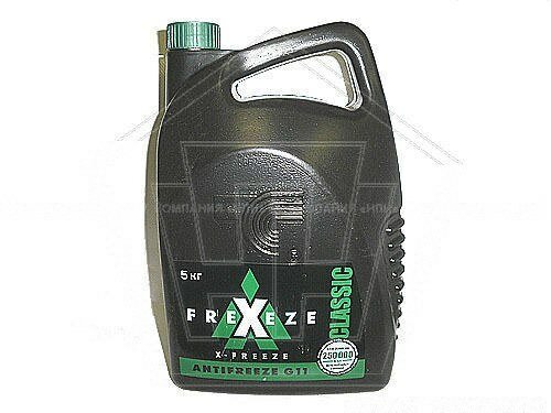 Антифриз x-freeze green 11 "синтез-пак" ( 5кг) -40*с (зеленый) (430206070)
