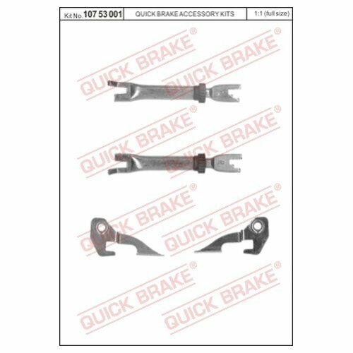 Комплект регулятора, барабанный тормозной механизм Quick Brake 10753001 для Opel Agila