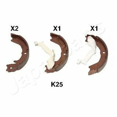 Комплект колодкок стояночного тормоза Japanparts GFK25AF для Kia Carnival III