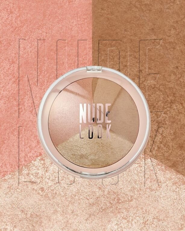 Golden Rose Пудра запеченная NUDE LOOK Baked Trio Face Powder