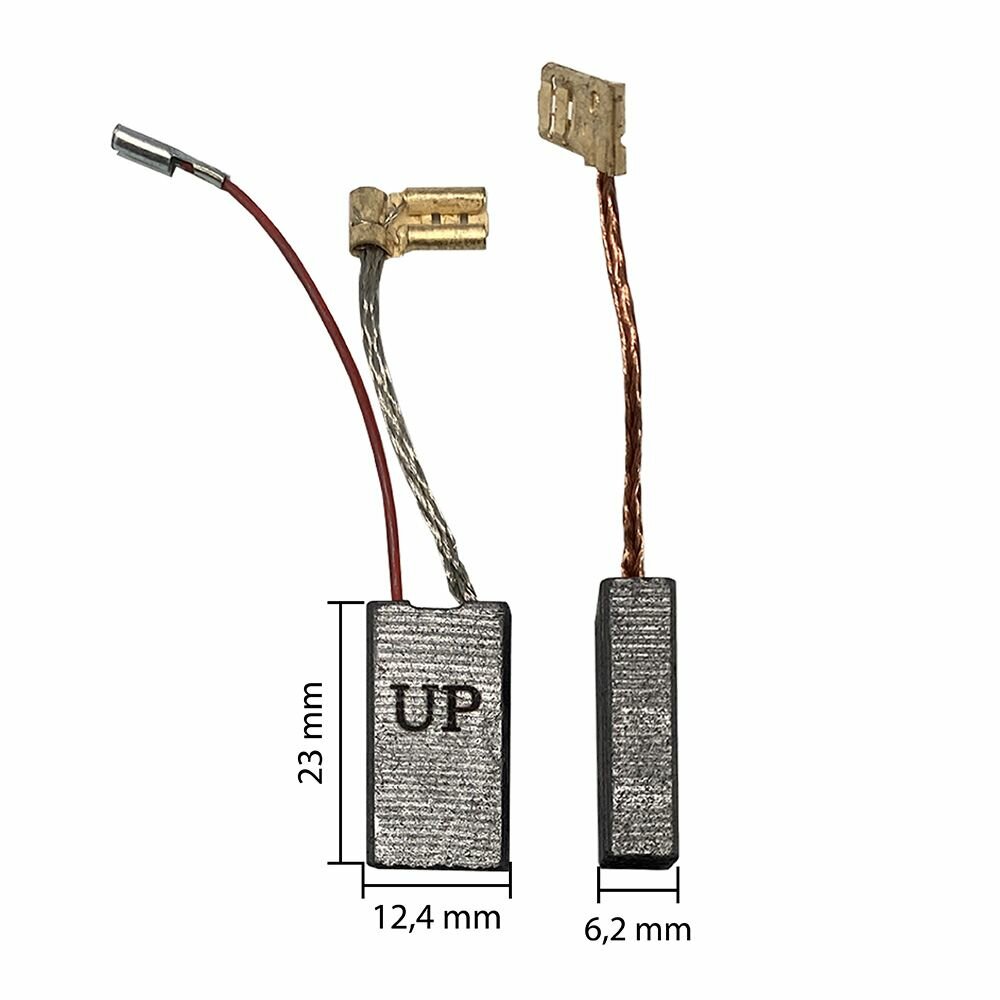 Щетка графитовая UNITED PARTS для BOSCH GBH 5-40D ( 1617014144) 6,2х12,4х23мм автостоп, пар