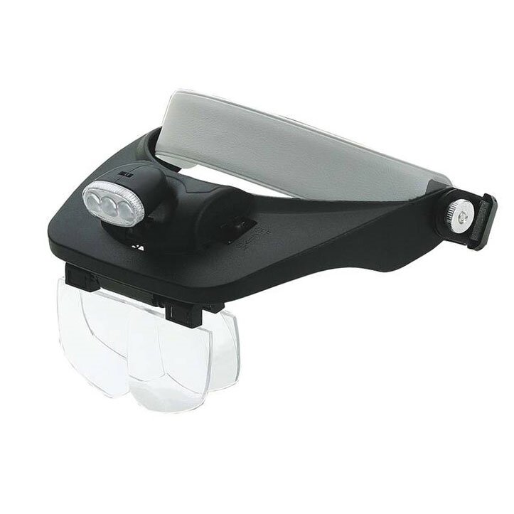 Лупа Налобная С Подсветкой Veber 81001-3Led, 1,2X-3,5X