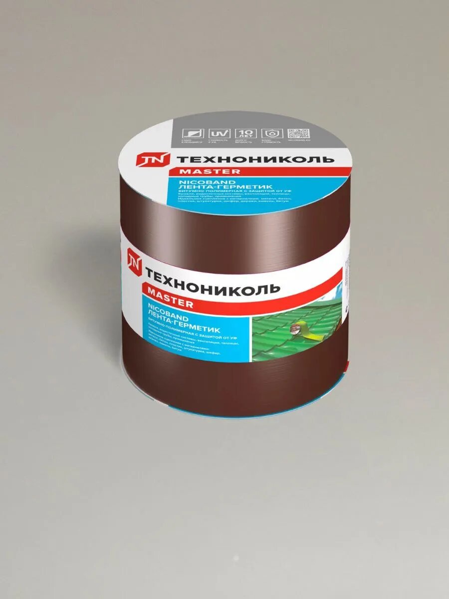 Лента-герметик NICOBAND коричневый 10м х 15см