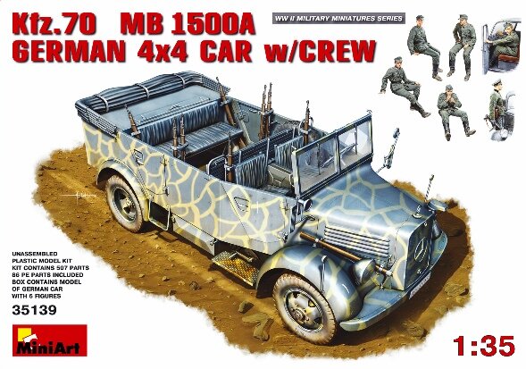35139 MiniArt Немецкий автомобиль Kfz.70 MB 1500A 1/35