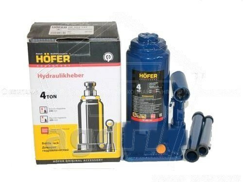 Домкрат гидравлический 4.0т (195-380 мм) hofer (hf 902 112)