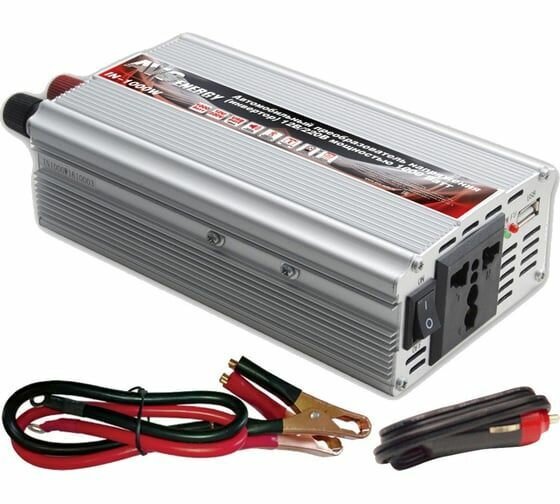 Автомобильный инвертор AVS12/220V IN-1000W 43113