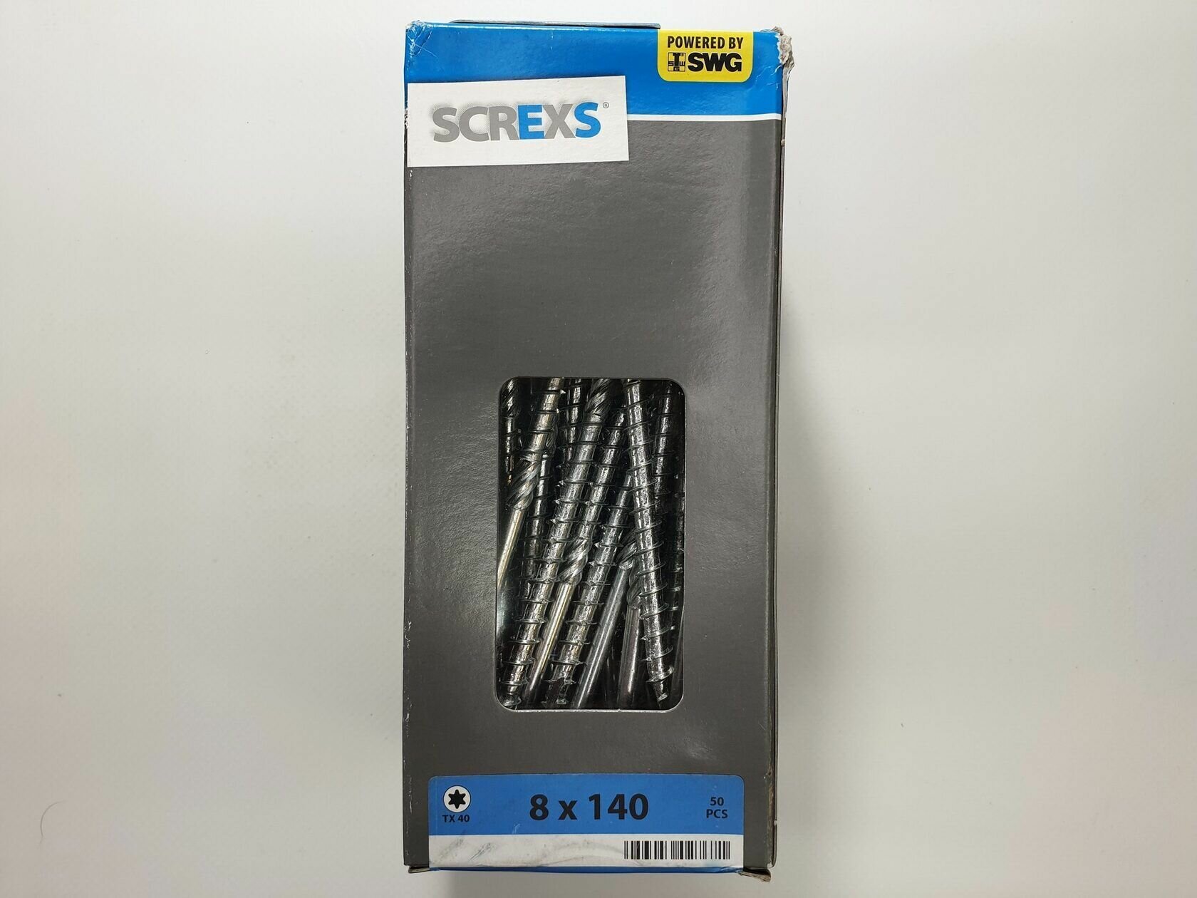 Шуруп по дереву конструкционный 8x140 Torx (50 pcs) SWG SCREXS, Германия
