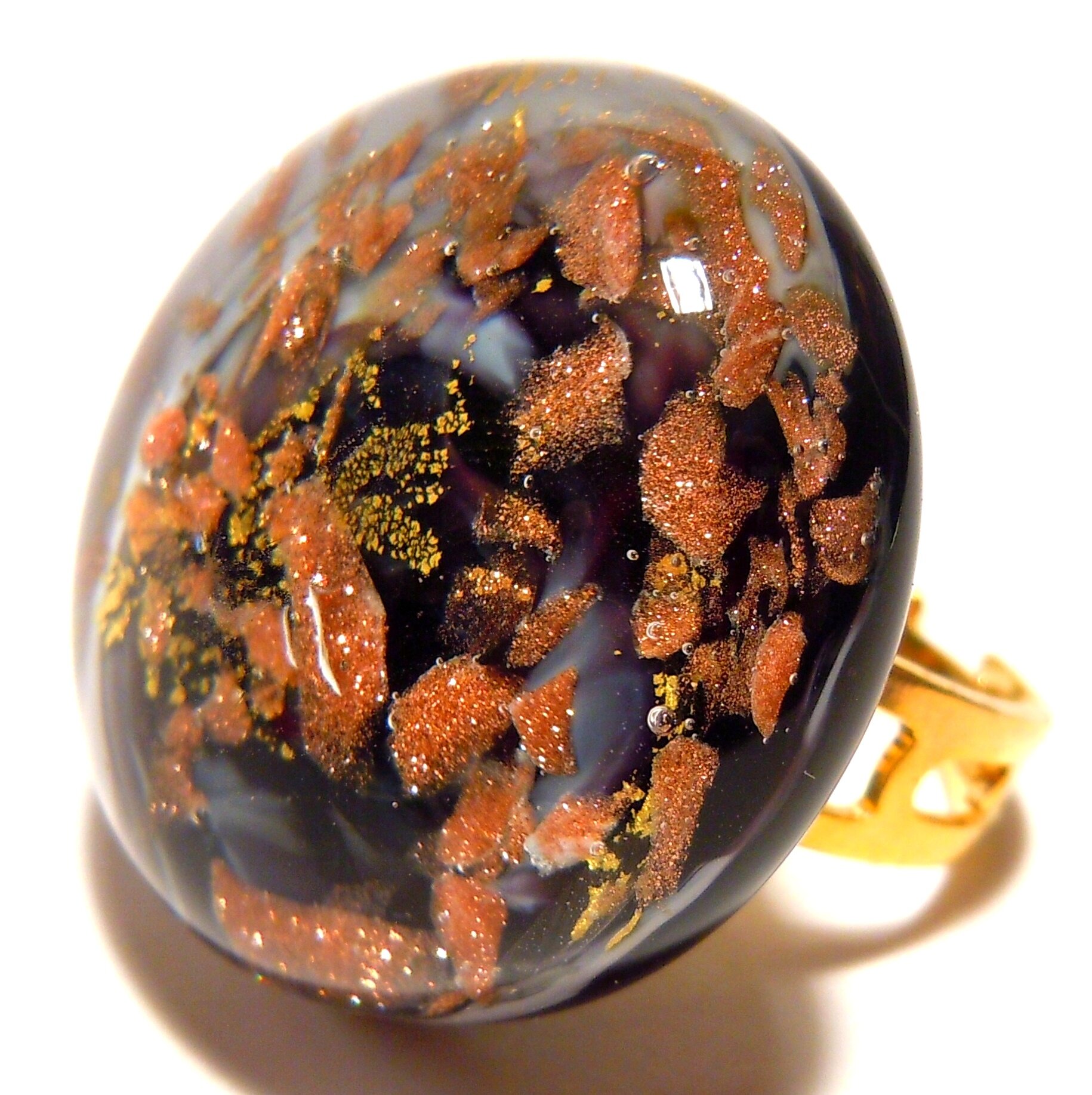 Кольцо, муранское стекло