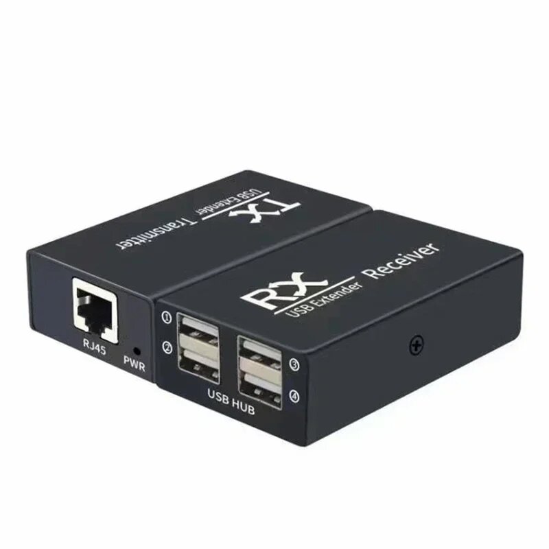 Qkens USB-удлинитель 4 портов CAT6 120м EU Plug