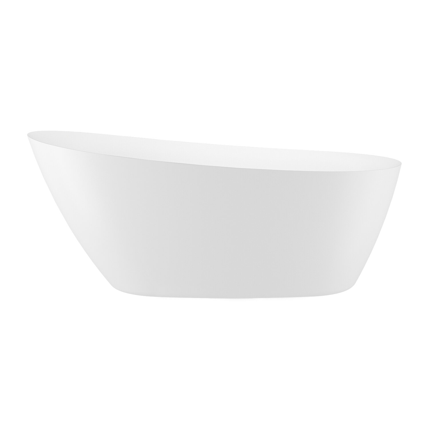 Отдельностоящая ванна акриловая 168 х 73 см Wellsee Panta Rei 23720104R в наборе 4 в 1: ванна белый глянец, ножки, экран, слив-перелив