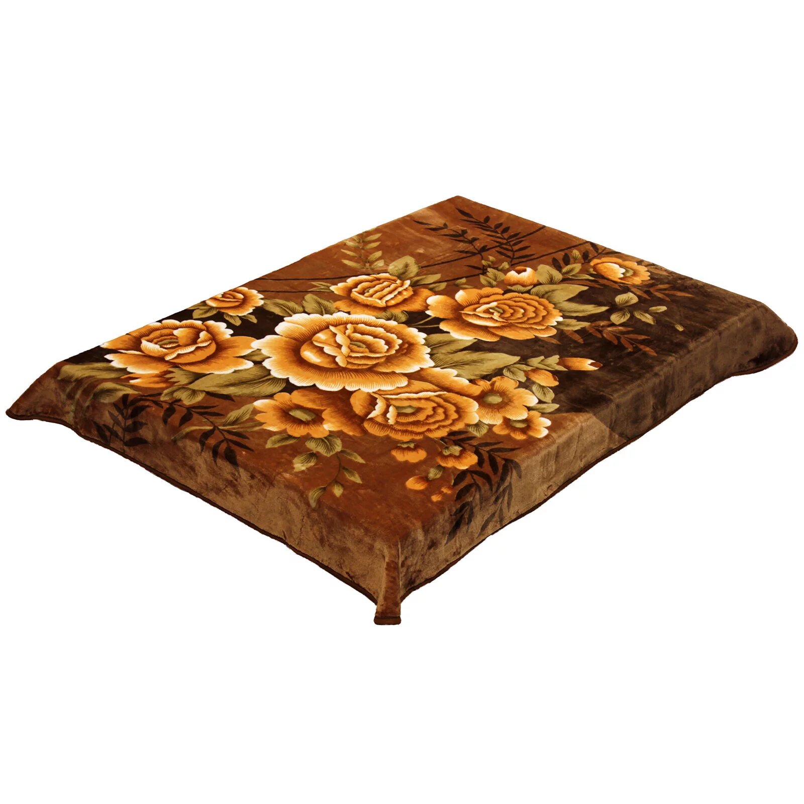 Пледы и покрывала Smoon Плед "Орех новый" коричневый 150x200 полуторный облегченный Смун