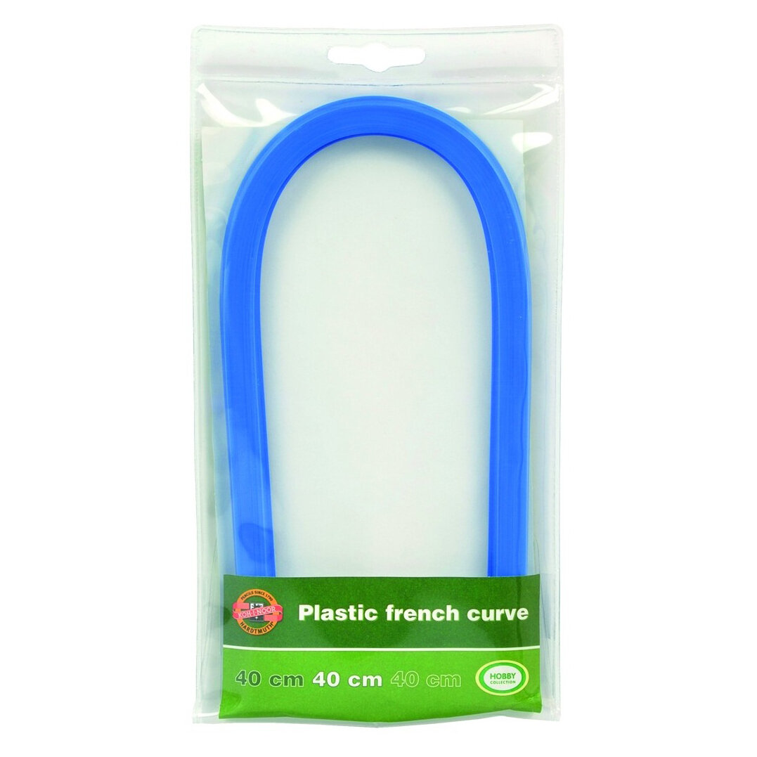 Лекало KOH-I-NOOR 071701800000, гибкое, металл, пластик, длина 40 см, синее