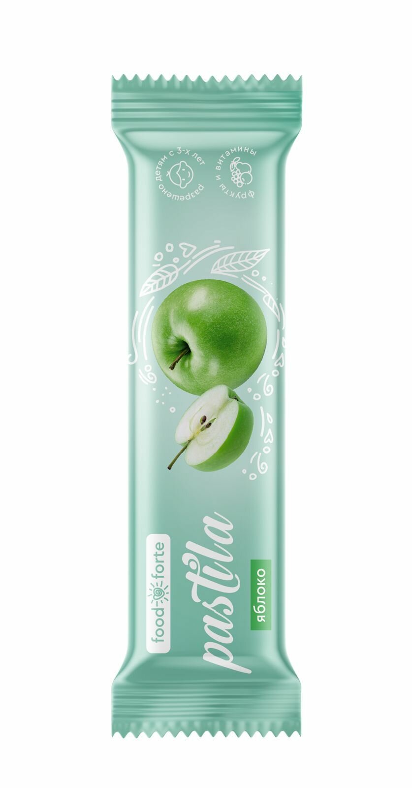 Пастила фруктовая FoodForte, Яблоко, 27 г