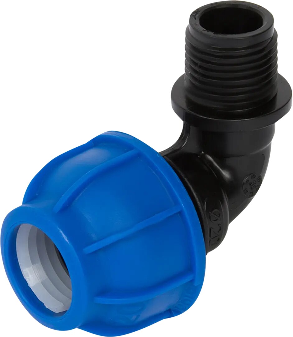 Отвод 90 гр. ТПК-Аква 1/2x20 мм НР полипропилен