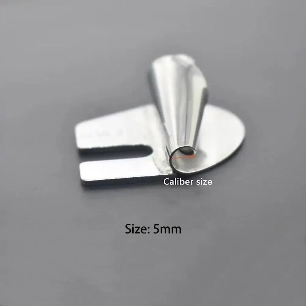 Швейная рулонная лапка 3-10 мм из нержавеющей стали Серебряный, 5mm
