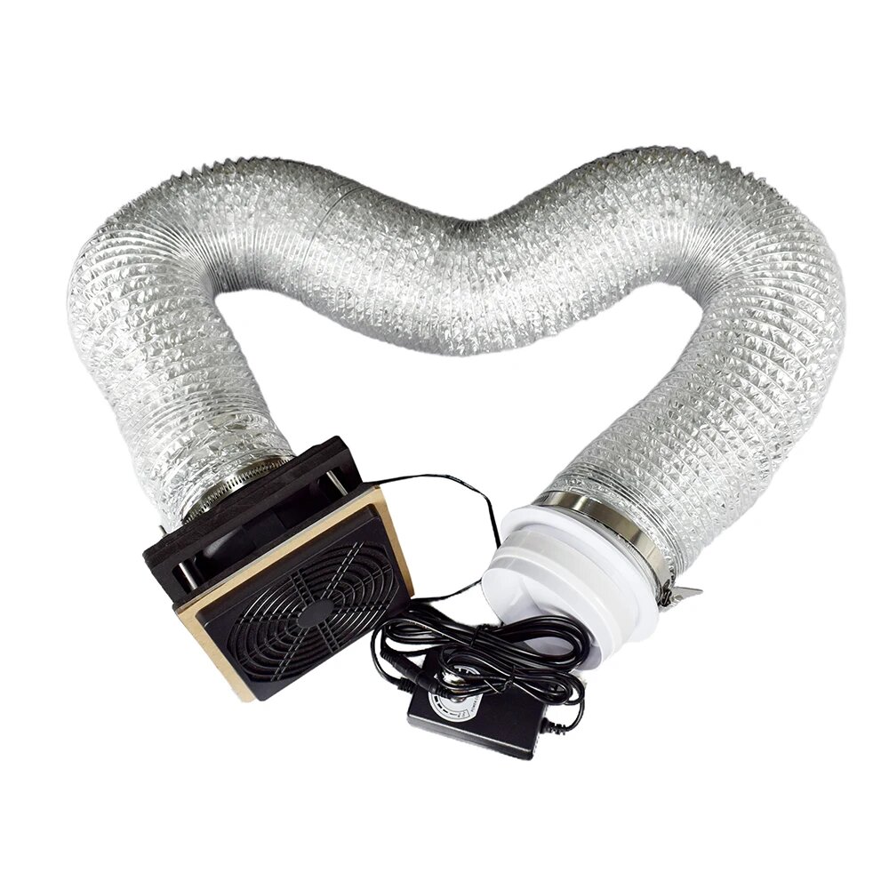 Чехол для 3D-принтера FUNGDO, комплект вентилятора, 4-дюймовый экстрактор дыма, поглотитель дыма, устранение запаха смолы с 3d-печатью