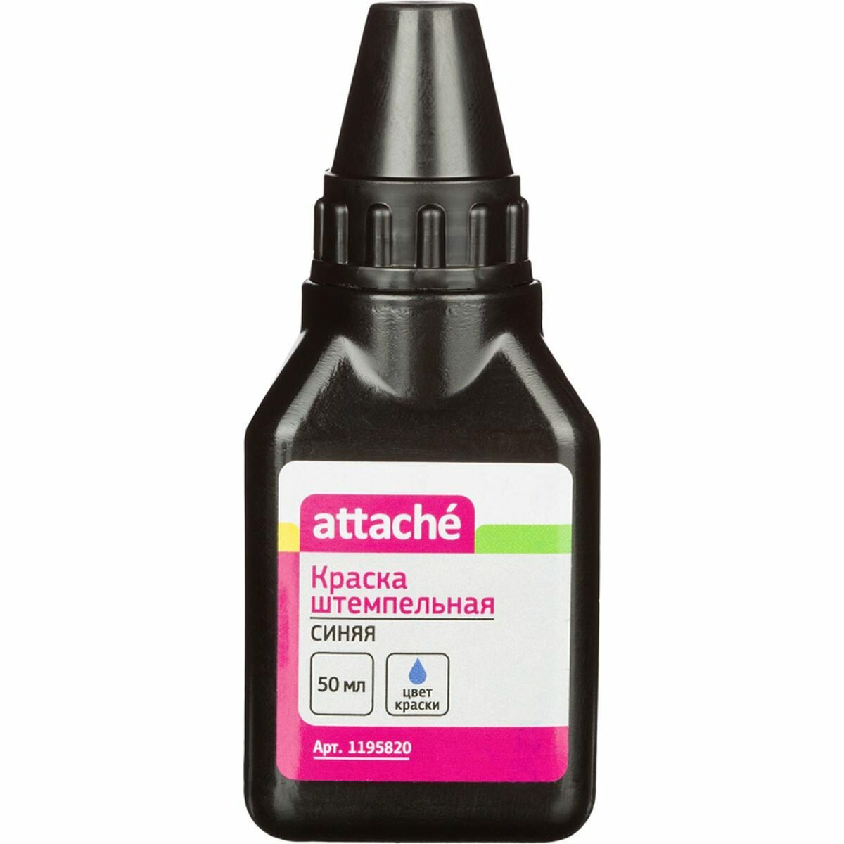 Краска штемпельная Attache, 50г, синяя