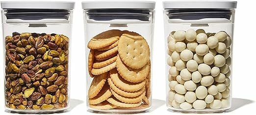 Контейнер для хранения продуктов OXO Good Grips - набор 3 шт, из пластика, прозрачный, 0,6 л, 11323900