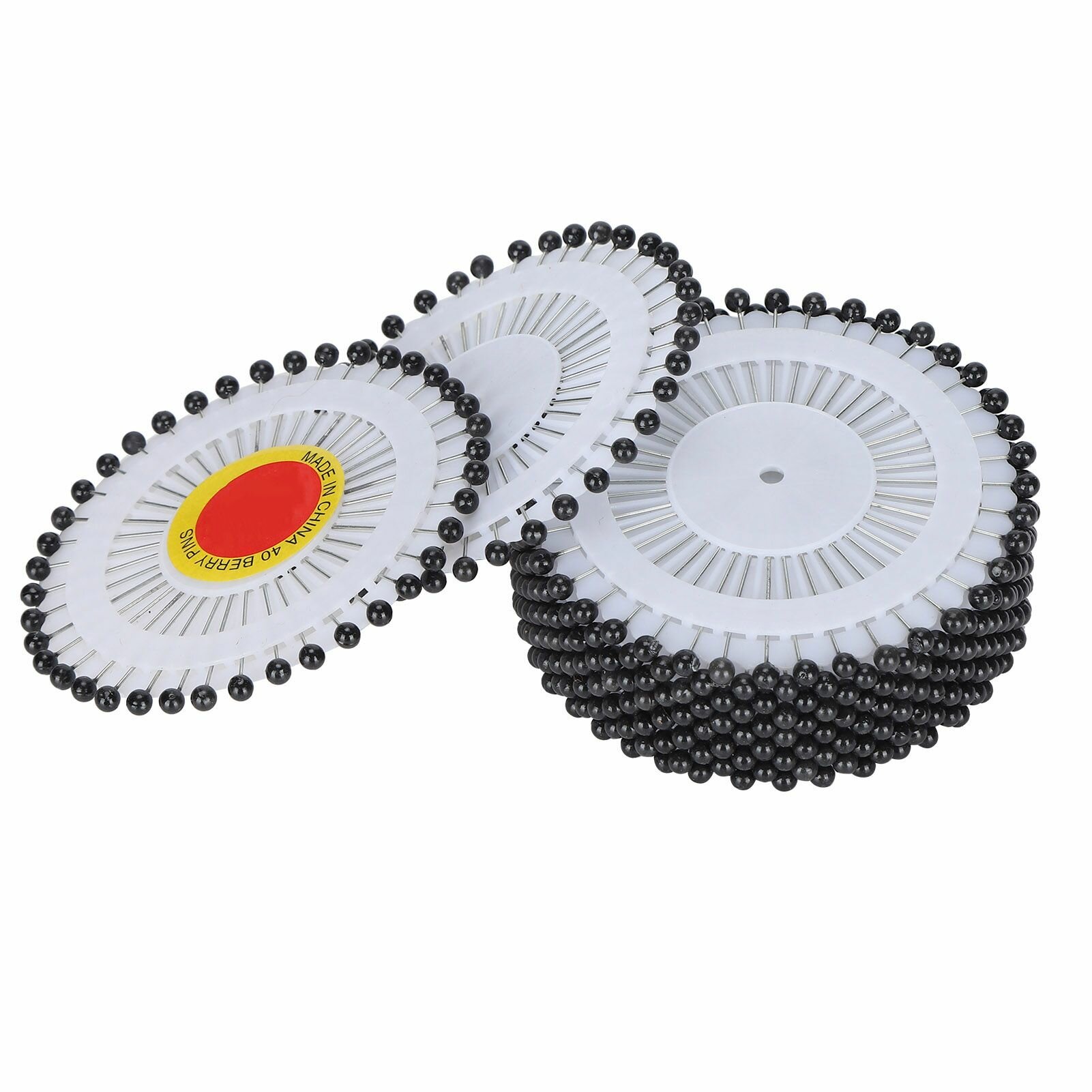 480шт булавок с жемчужной головкой, металлические, черные, для квилтинга