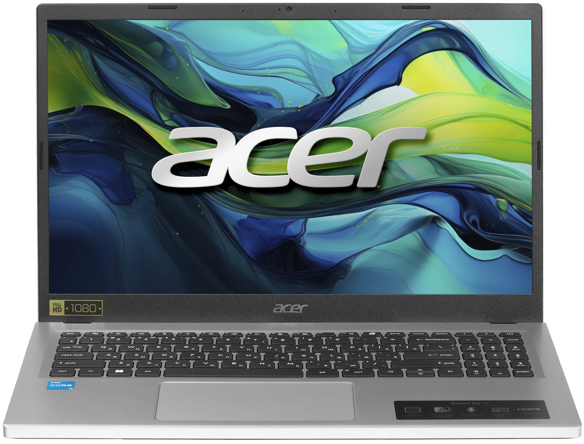 15.6" Ноутбук Acer Aspire Go AG15-31P-358J, серебристый (английская/русская раскладка)
