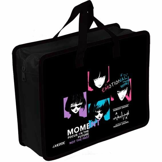 Папка для тетрадей изо и технологии "deVENTE Label. Anime Style" A4 с ручками, с расширением 10 см