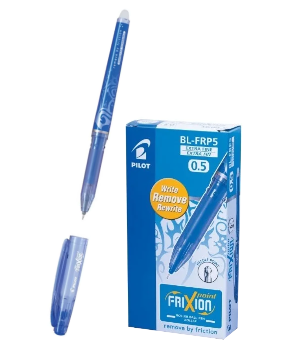 Ручка гелевая 12 шт стираемая PILOT FriXion Point 0,5мм, цвет чернил синий