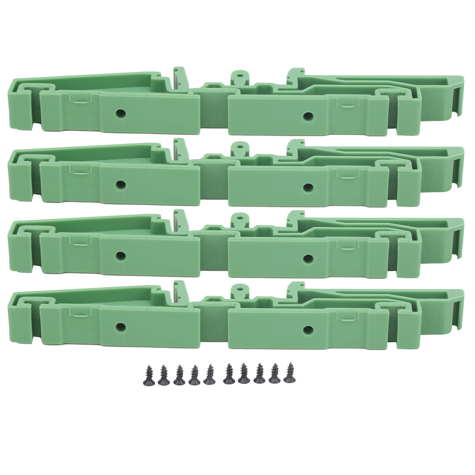 2 комплекта монтажного кронштейна для монтажной платы PCB Адаптер для монтажа на DIN-рейку Винтовые компоненты KPRH‑185