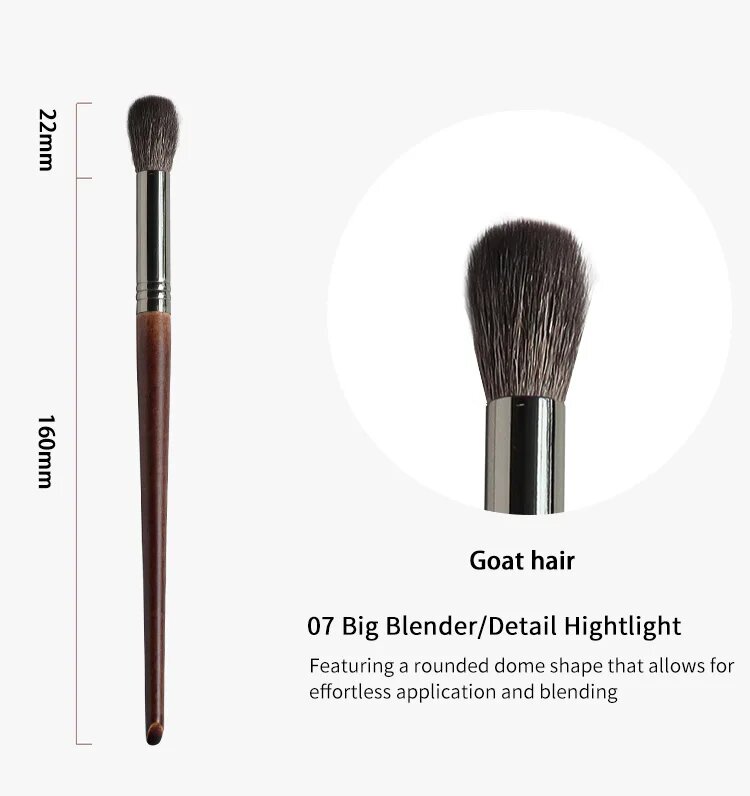 OVW Precise Highlight Brush Большая кисть для макияжа с тенями для макияжа Козья шерсть Профессиональный набор косметических инструментов 1 шт.