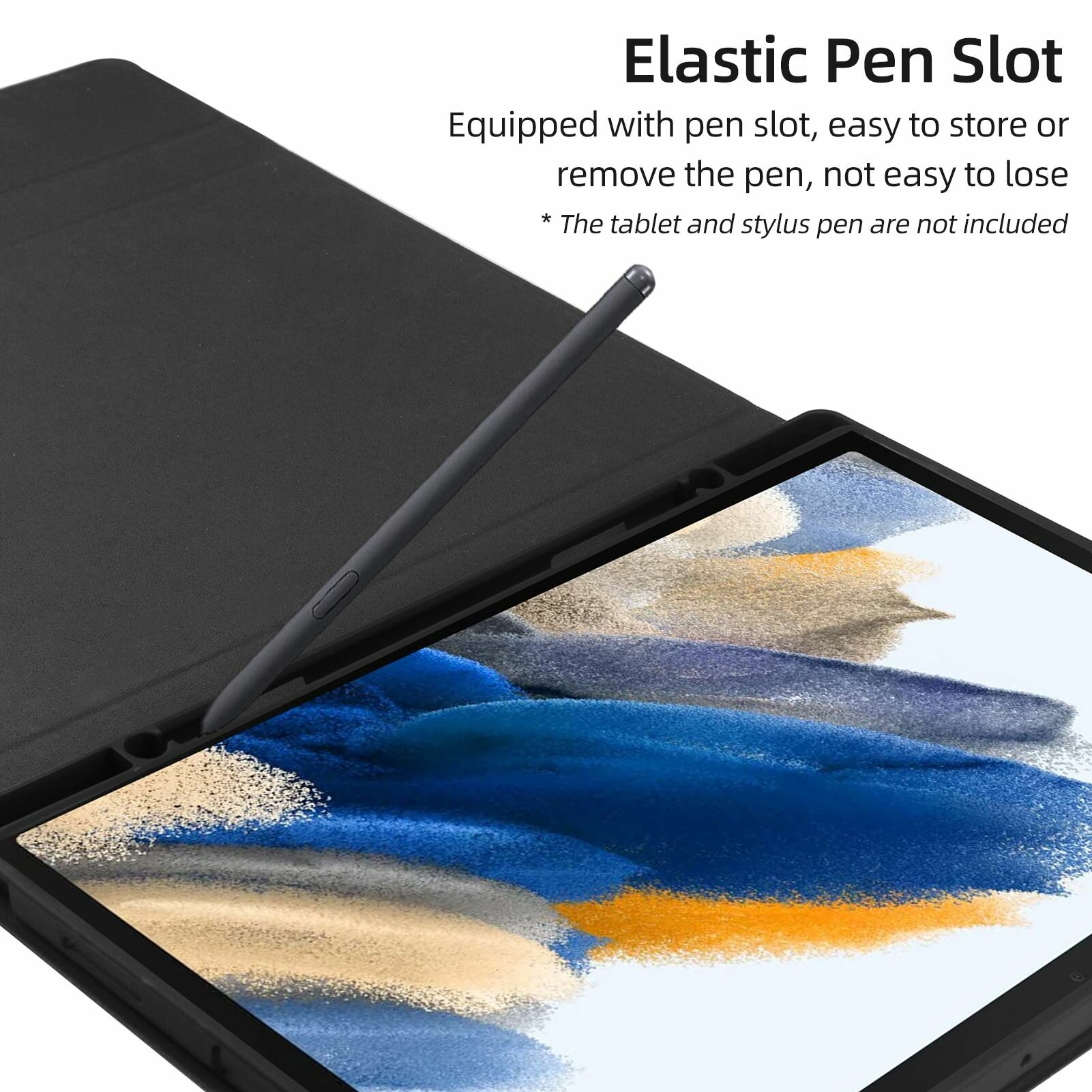 Чехол с клавиатурой на планшет, Съемный, для Samsung Galaxy Tab A8 10,5 дюймов SM-X200/SM-X205/SMX 207 2022