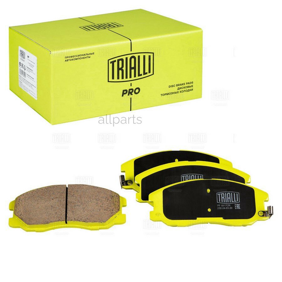 TRIALLI PF-0517CR Колодки торм. для а/м Chevrolet Captiva (06-) диск. перед. (керам.) (PF 0517CR) PRO