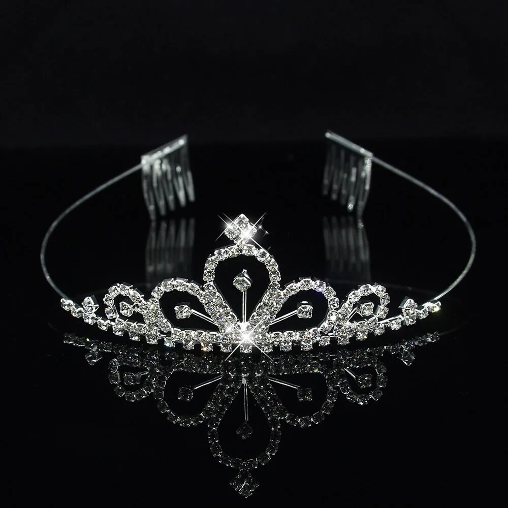 Тиара AINAMEISI серебристого цвета из цинкового сплава 7