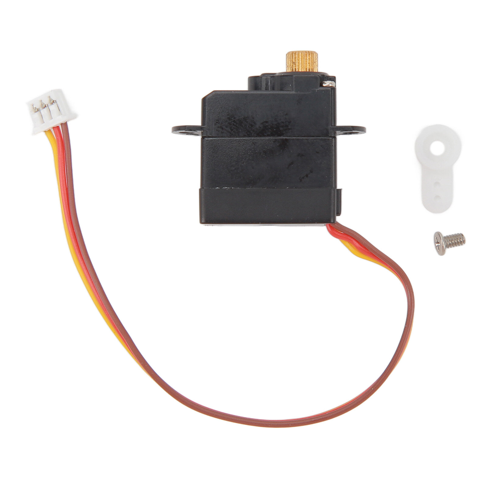 Сервопривод для радиоуправляемого вертолета с металлическими шестернями, черный, пластик и сталь. Сервопривод для радиоуправляемого вертолета WLtoys XK K110S K127.